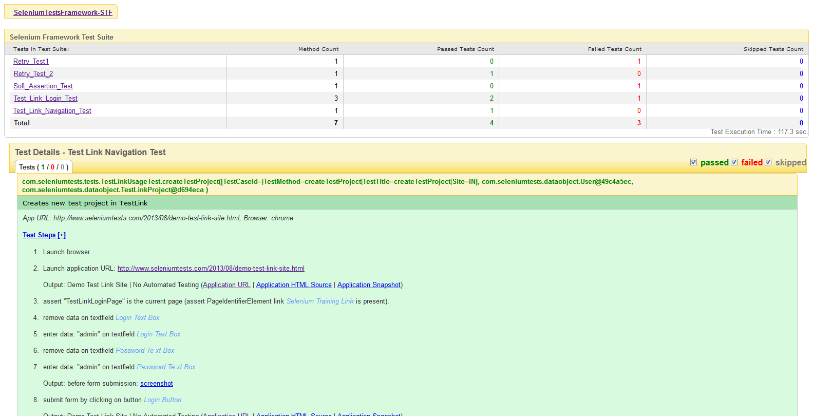 Installing Selenium Tests Framework 5548
