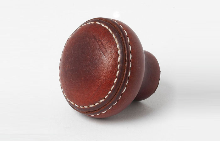 avant garde design: leather door knobs and handles from house of eroju.