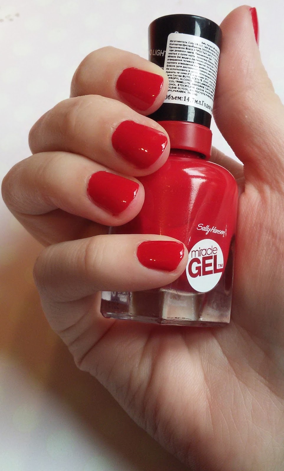 TSARINA: Sally Hansen Miracle Gel Rhapsody Red #680 , Sally Hansen ...