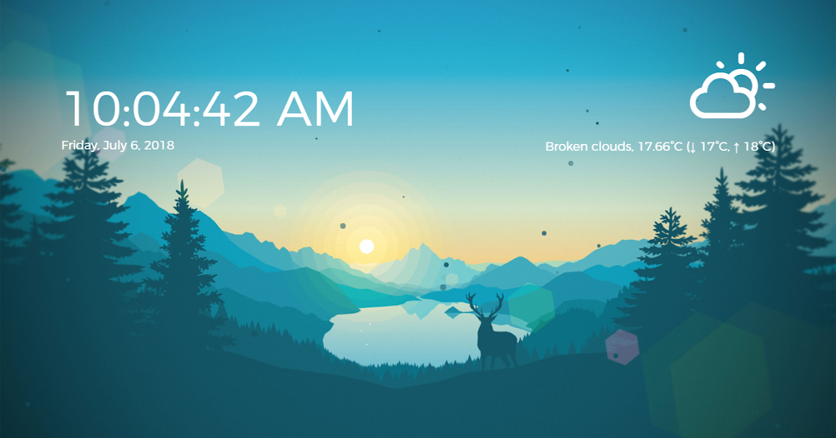 Firewatch 4K with Clock & Weather | Wallpaper Engine