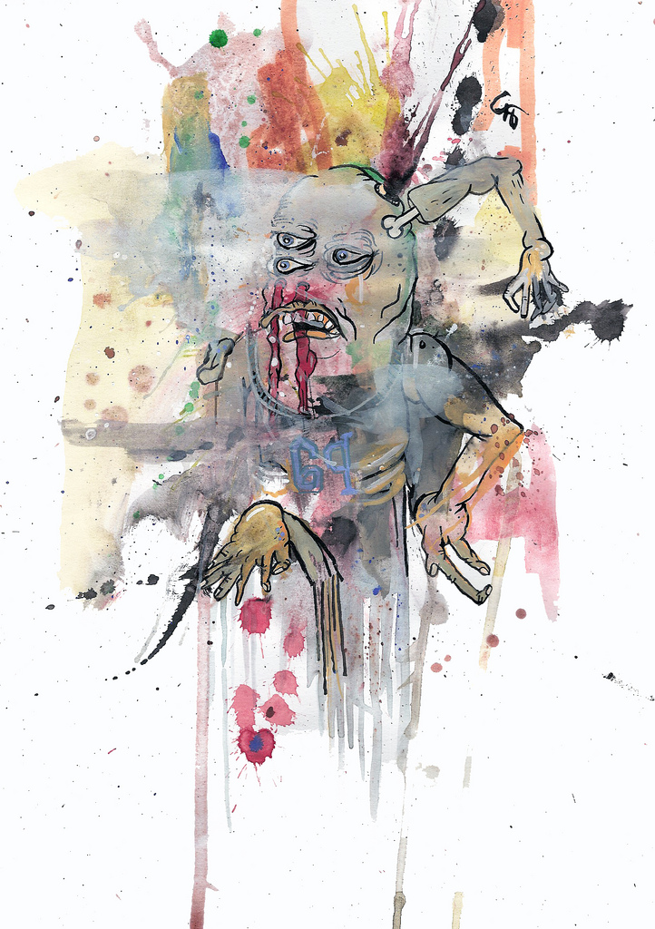 KaijuMonster: Skullbrain Monster Drawing Highlights