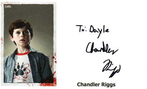 Kiwiautogal's Autographs: Chandler Riggs