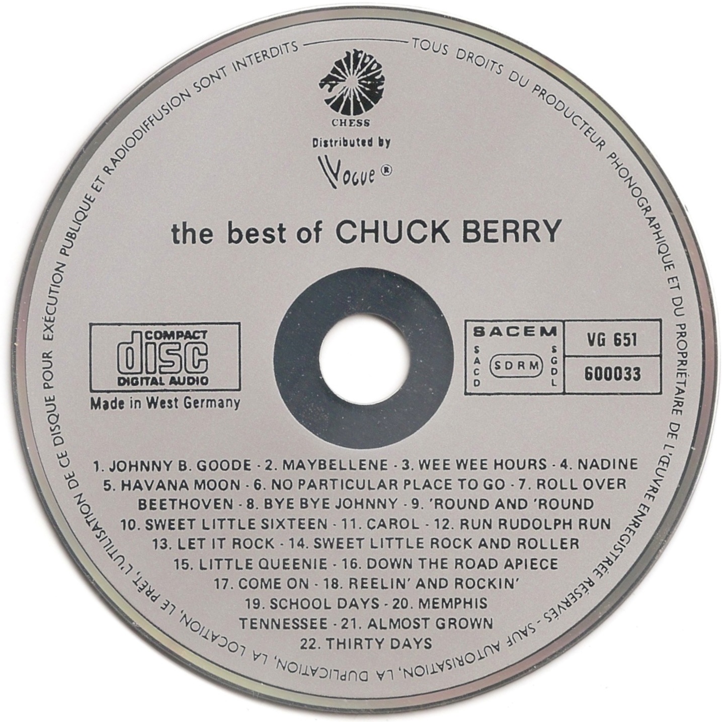 The First Pressing CD Collection: Chuck Berry - The Best of Chuck Berry