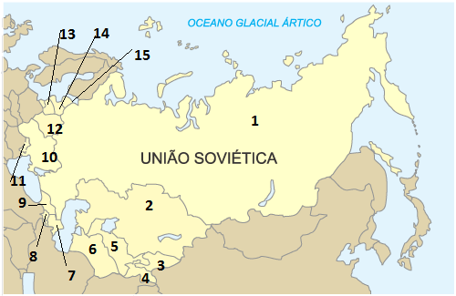 geoczar: Geografia - História - Mapa da antiga União Soviética