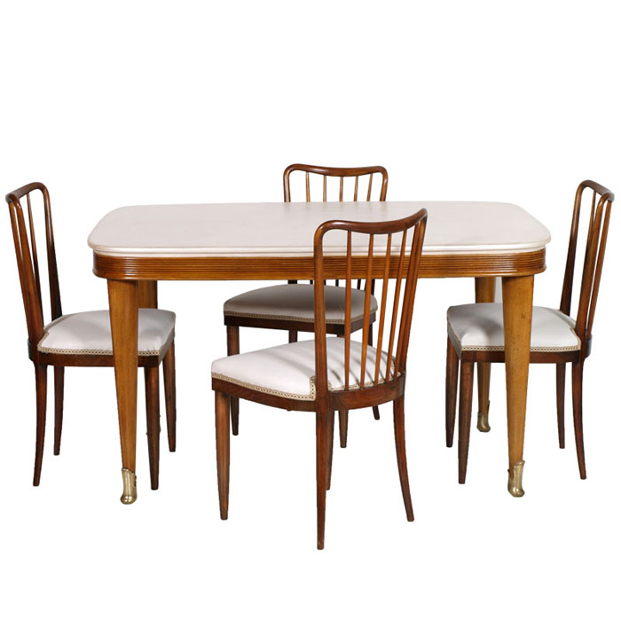 Mobili Art Deco Atelier myArtistic: Tavolo art decò con quattro sedie ...