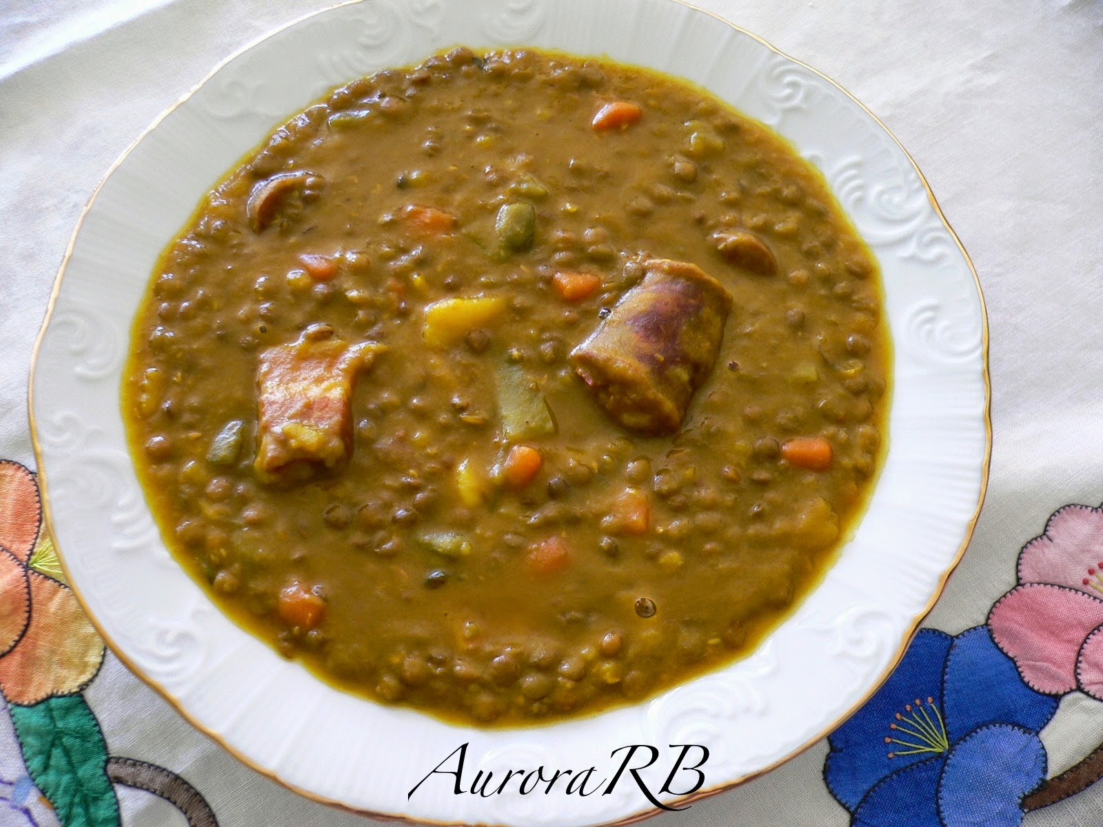 Las recetas de Aurora: Potaje de Lentejas en Thermomix