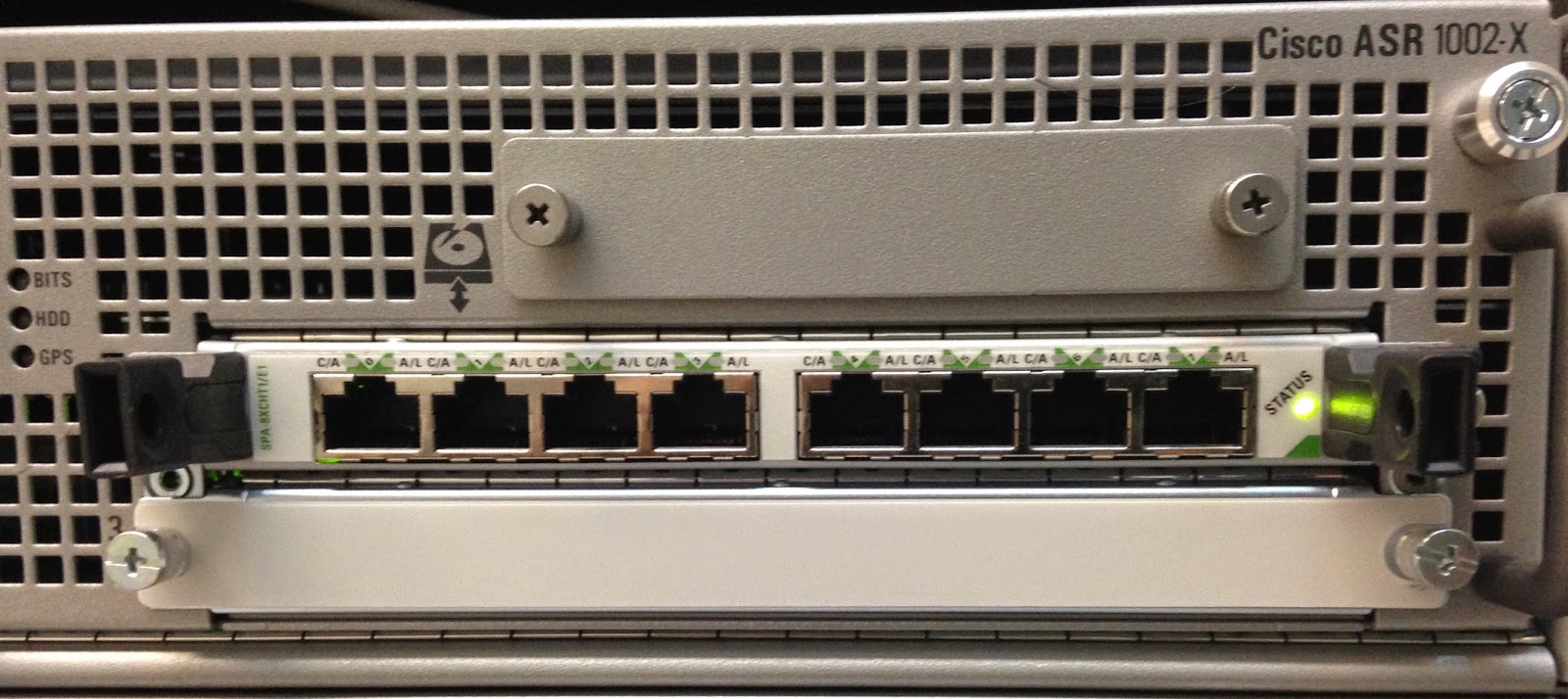 My Network Lab: Inserting ASR Shared Port Adapater (SPA) Card