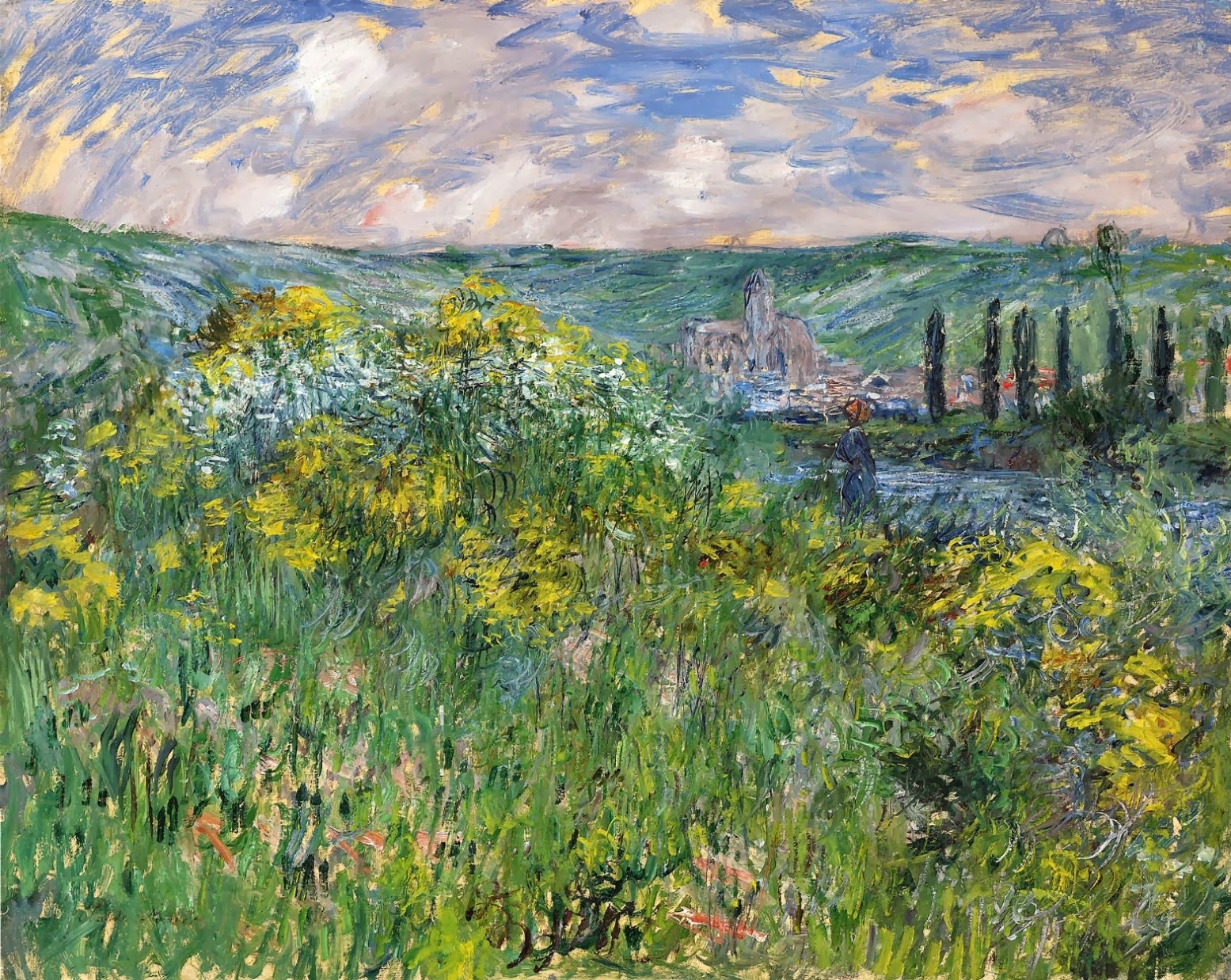 Landscape near Vetheuil 1881 Claude Monet ~ High resolution Art photos ...