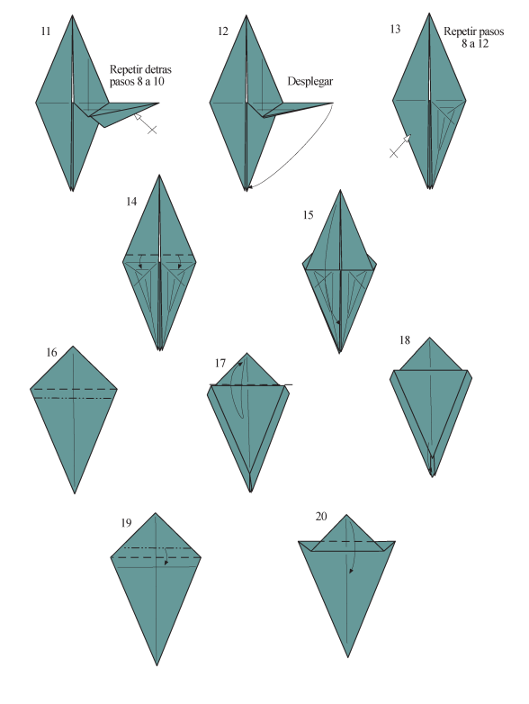alien origami instructions ~ easy origami instructions for kids crafts