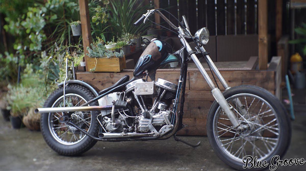 BLUE GROOVE SHOP BLOG: - SOLD - 62`PANHEAD CHOPPER `GRAVED DIGGER`