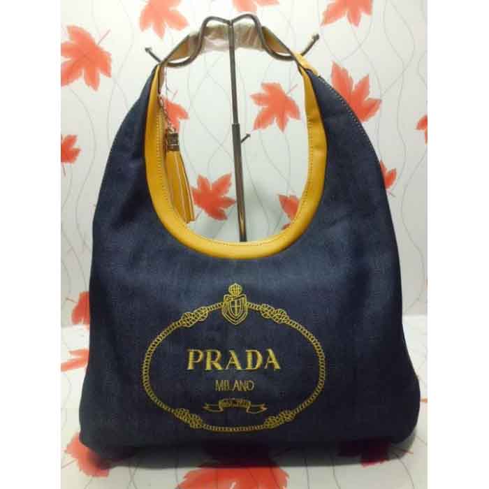 Tas Prada Jeans 282304 Kuning | Tas Branded | Tas Wanita | Obral Tas
