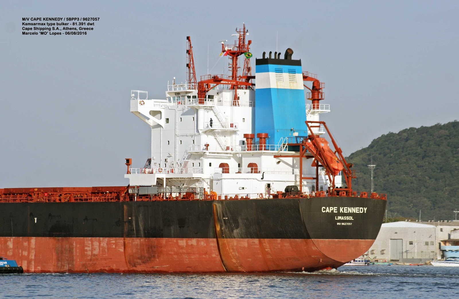 Santos Shiplovers: M/V Cape Kennedy / 5BPP3 - Kamsarmax type vessel ...