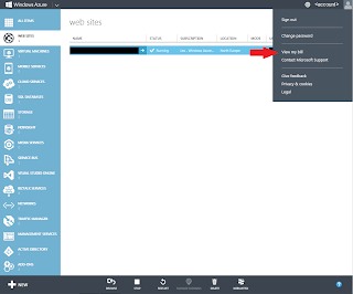 Turning on the spending limit in Windows Azure