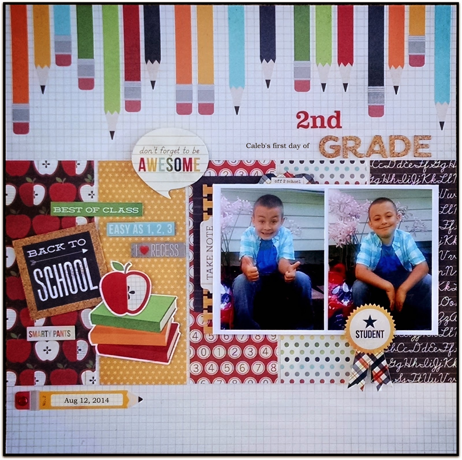 GrandDiva's Creative Corner: "2nd Grade" Layout