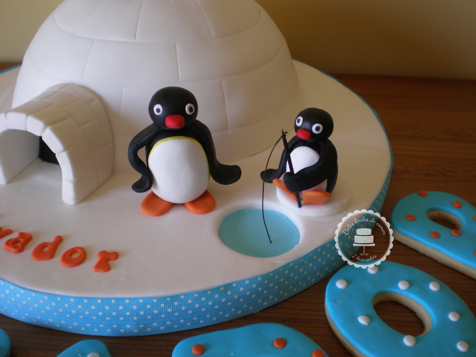 Bolos lindos de comer: Bolo iglo do Pingu/ Pingu's igloo cake