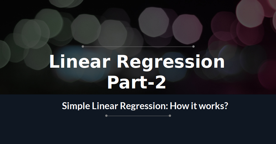 Simple Linear Regression: How It works? (Python Implementation ...