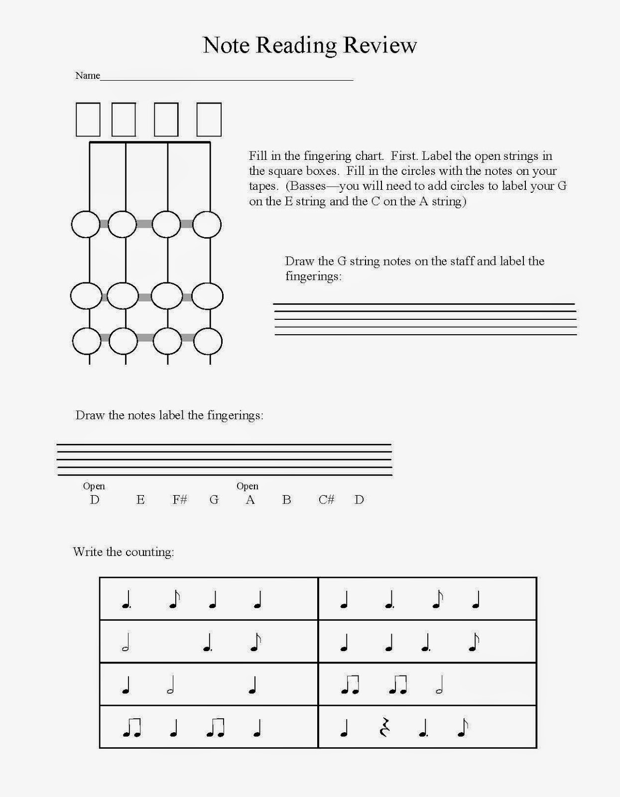 Orchestra Classroom: Mid-year Assessment for Beginning Orchestra