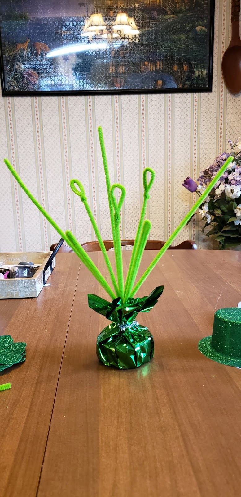 Crafting Household 6: St. Patrick's Day Wreath: Dollar Tree Craft