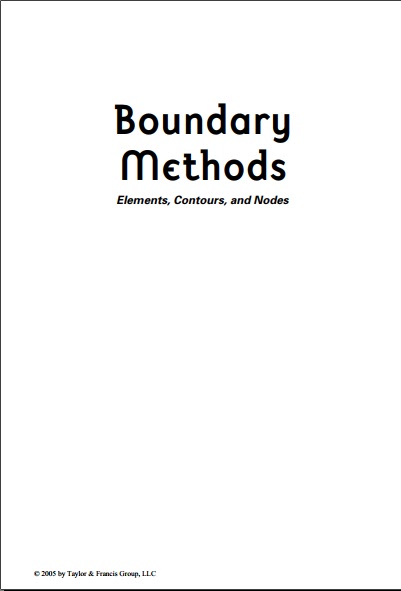 Boundary Methods Elements Contours and Nodes - Subrata Mukherjee ~ Blog ...