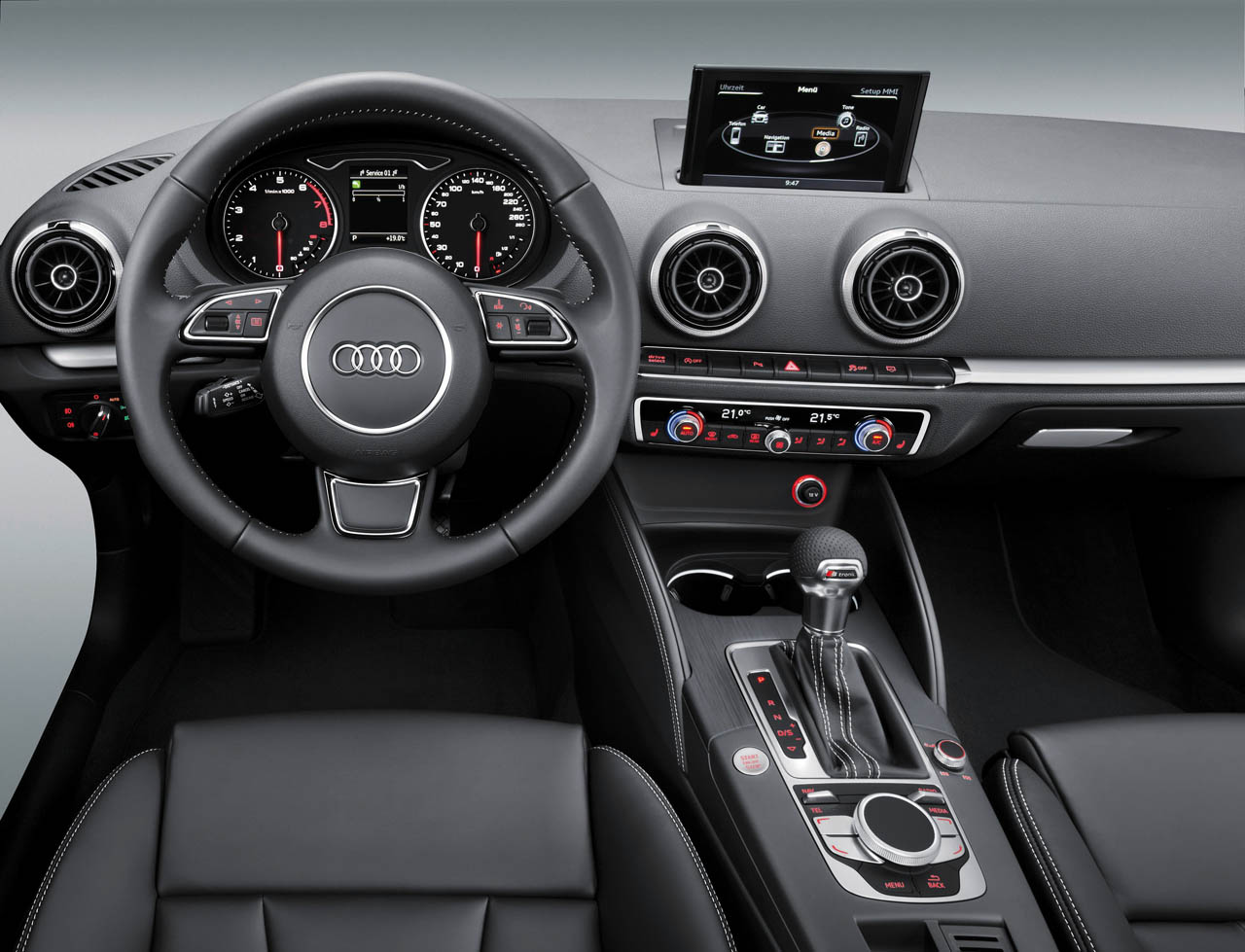 Painel do Novo Audi A3 2013 tem imagens liberadas | CAR.BLOG.BR
