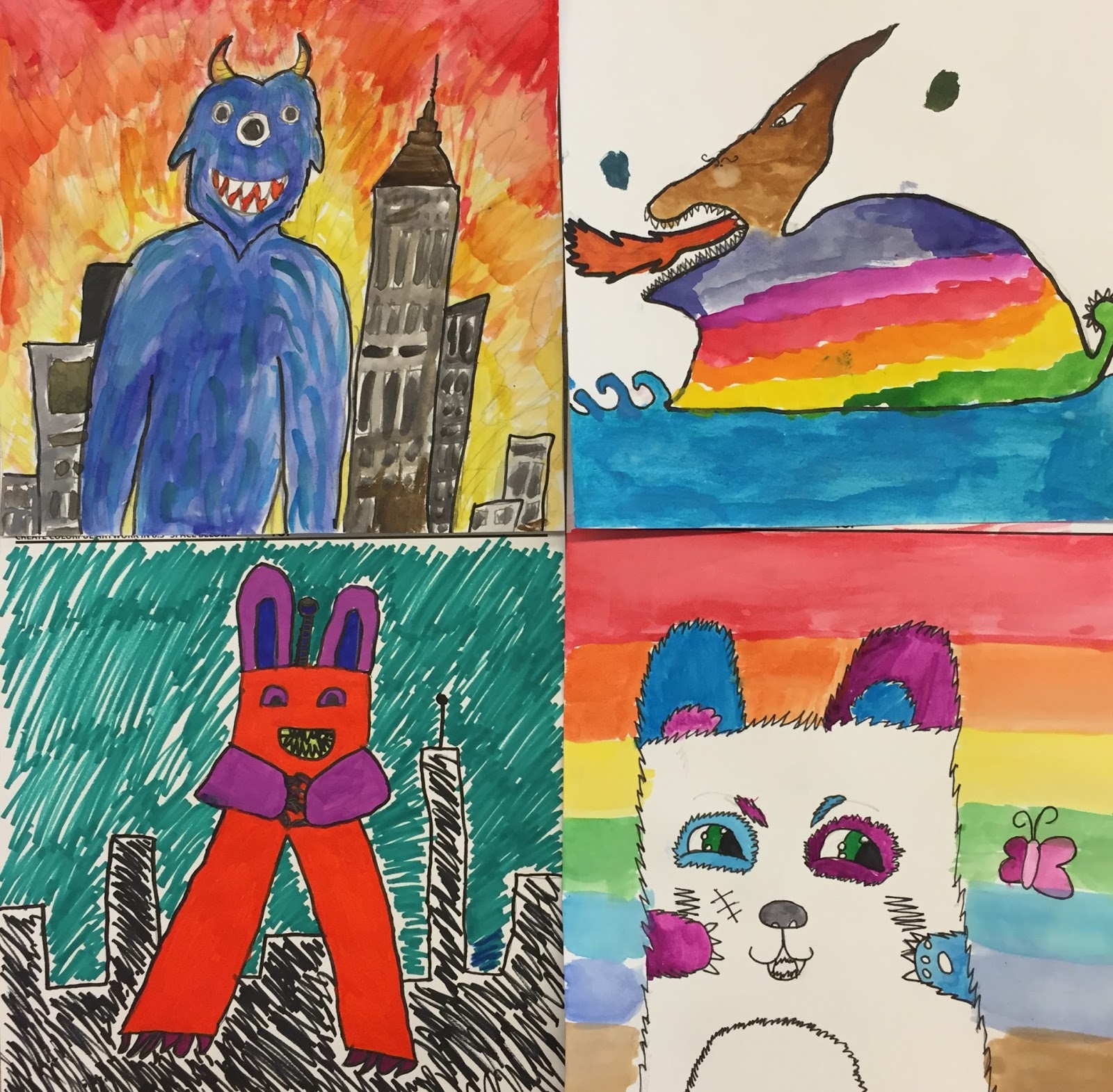 small batch art: 5th grade monsters