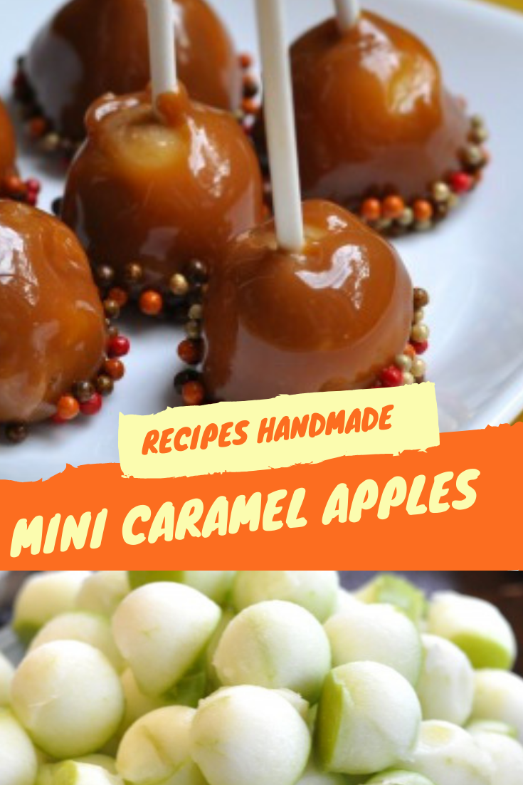 Mini Caramel Apples Recipe (Hand Made) | healthy recipes
