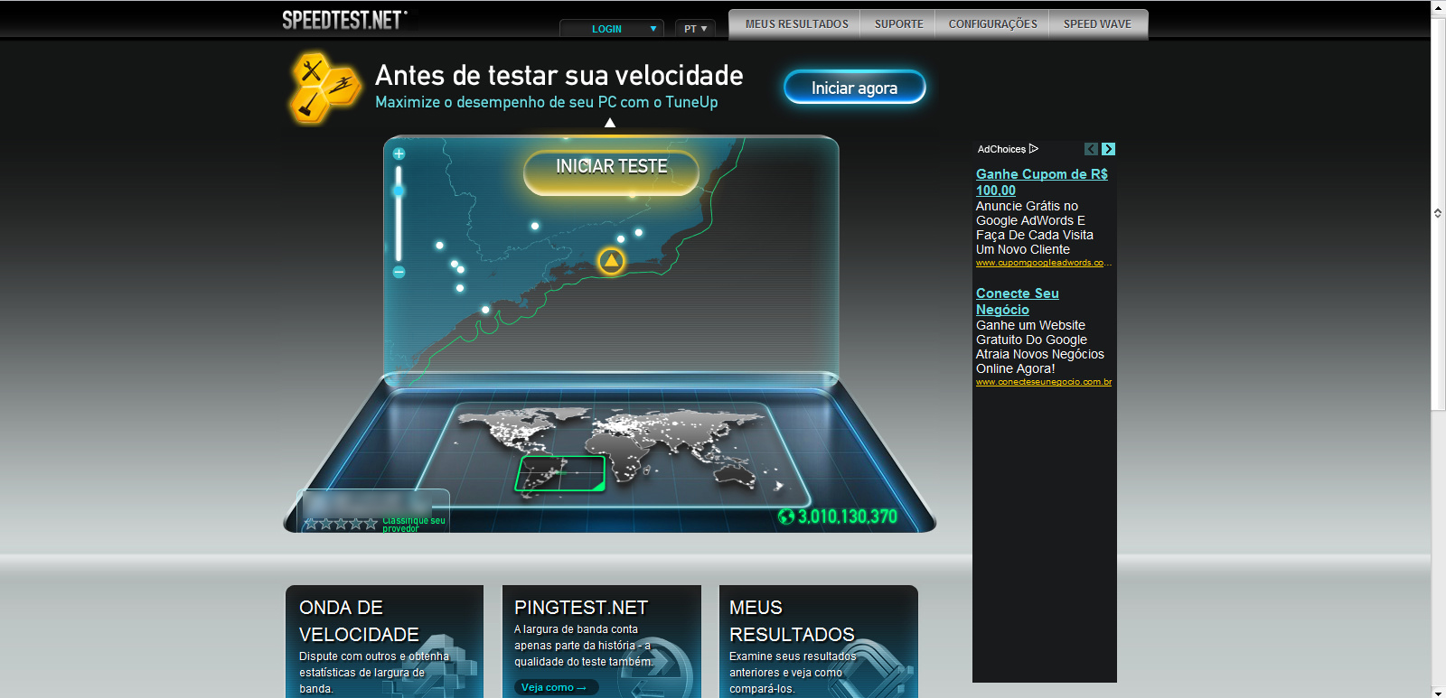 Como medir a velocidade da internet ~ Tecnologia é o que importa