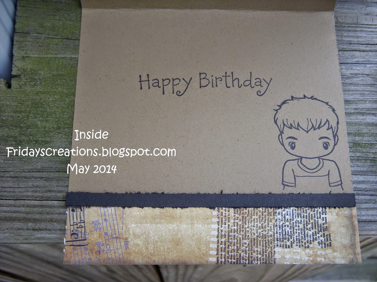 Friday's Creations: U Rock Birthday Card!!