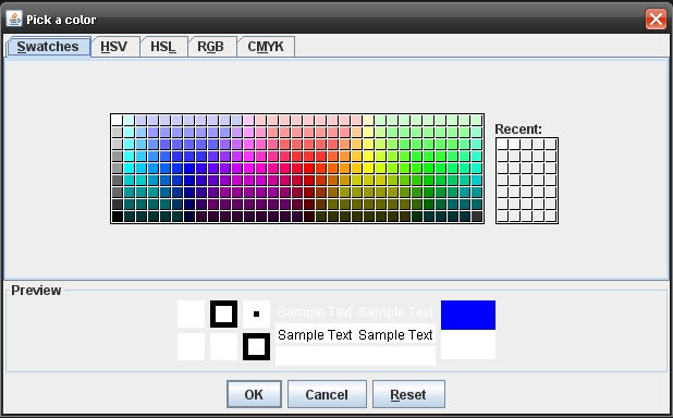 Jcolorchooser In Java Swing Learn Java By Examples
