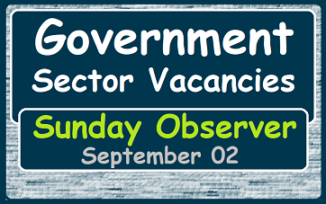 Government Sector Vacancies -Sunday Observer Sep 02 - Teacher