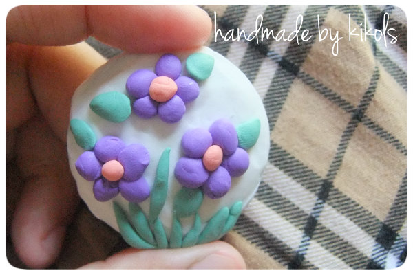 handmade by kikols: bunga sederhana dari clay :D