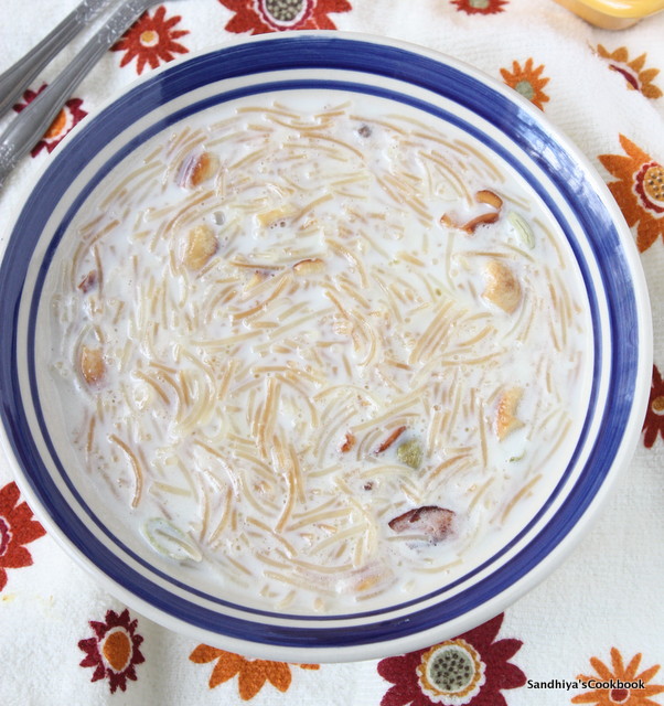Sandhiya's Cookbook: Semiya Payasam | Vermicelli Kheer | Desserts ...
