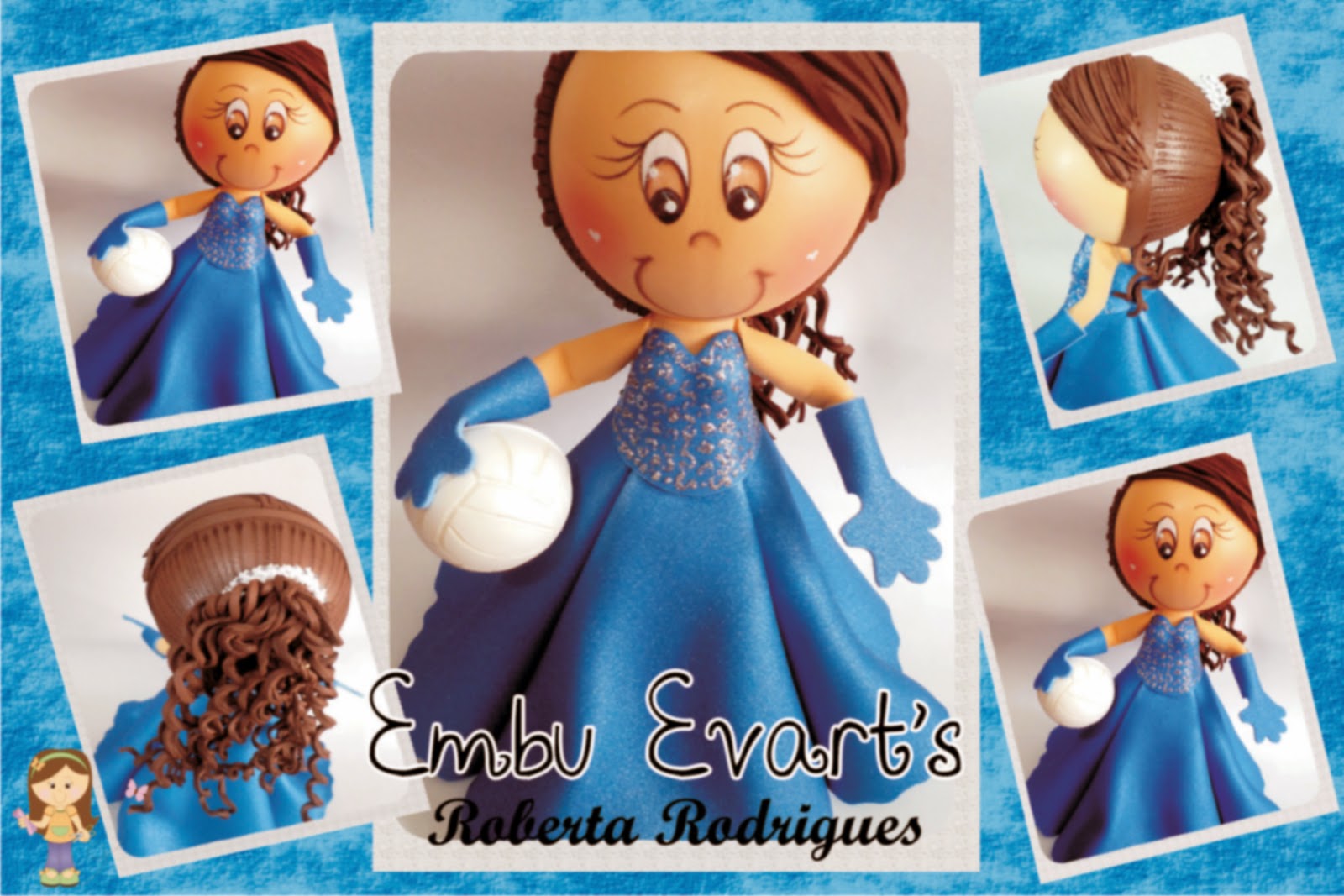 Boneca em eva 3d 15 anos! - Embu EVArt´s