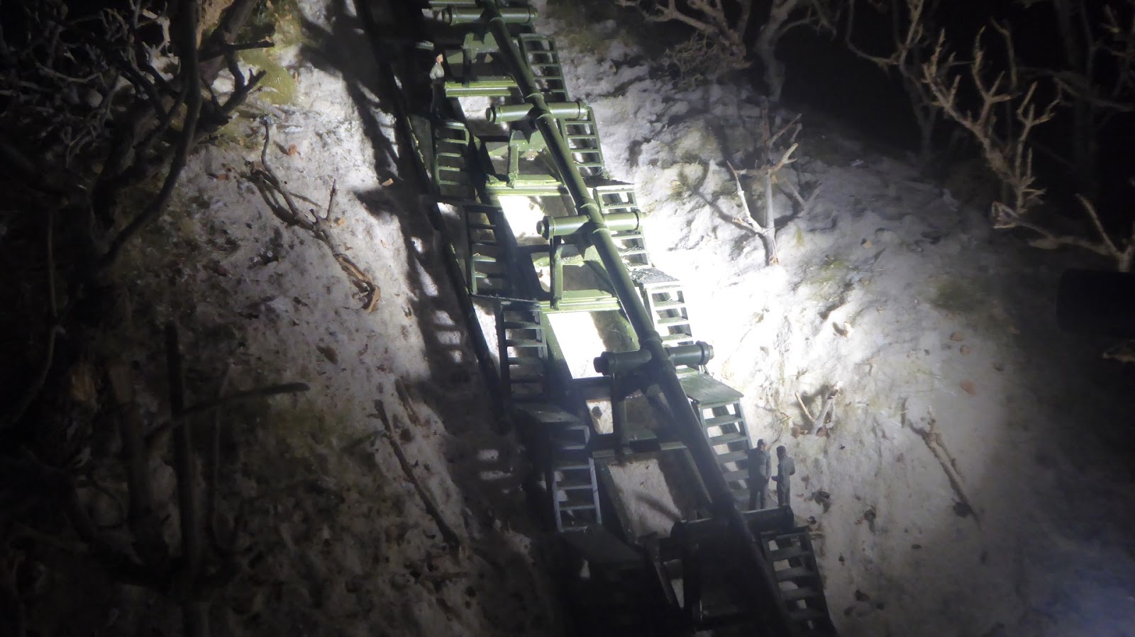 Toy soldiers and real battles: Model of V-3 cannon (Vergeltungswaffe ...