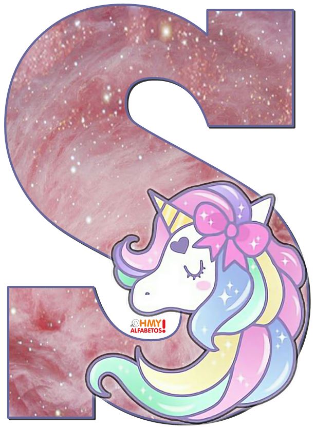 Abecedario Sueños de Unicornio. Unicorn Dreams Abc. - Oh my Alfabetos!