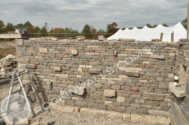 ROCKIN WALLS: Coursed Random with Jumpers - Walling style