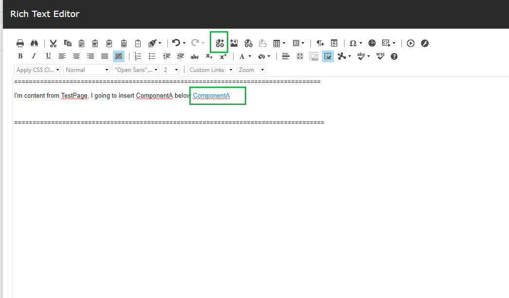 Adding multiple components to RichText and load them View rendering ...