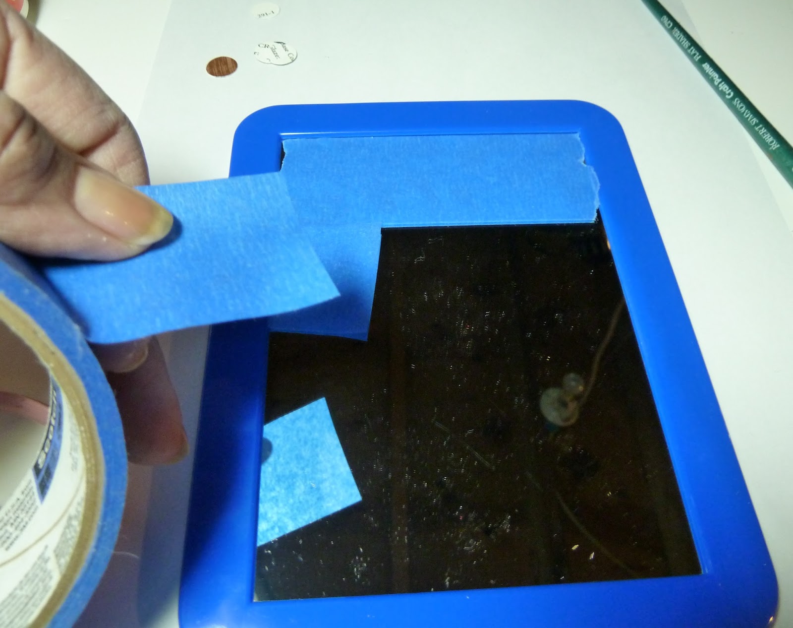 Make it easy crafts: Polka dot (recycled paint chips) magnetic locker ...