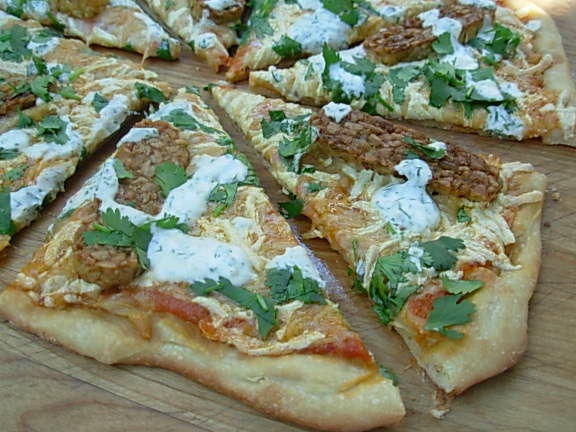 From Kirsten's Kitchen to Yours: Kickin' Mock Chicken Pizza