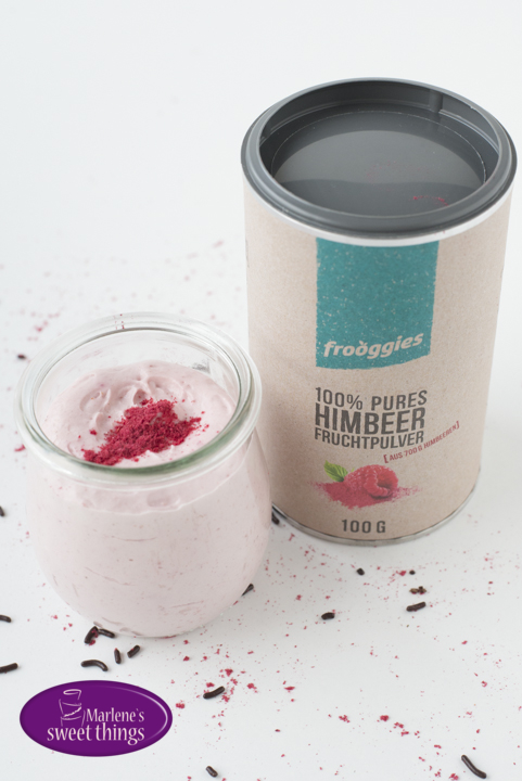 {Werbung} Himbeer-Mousse mit Frooggies - Marlenes sweet things