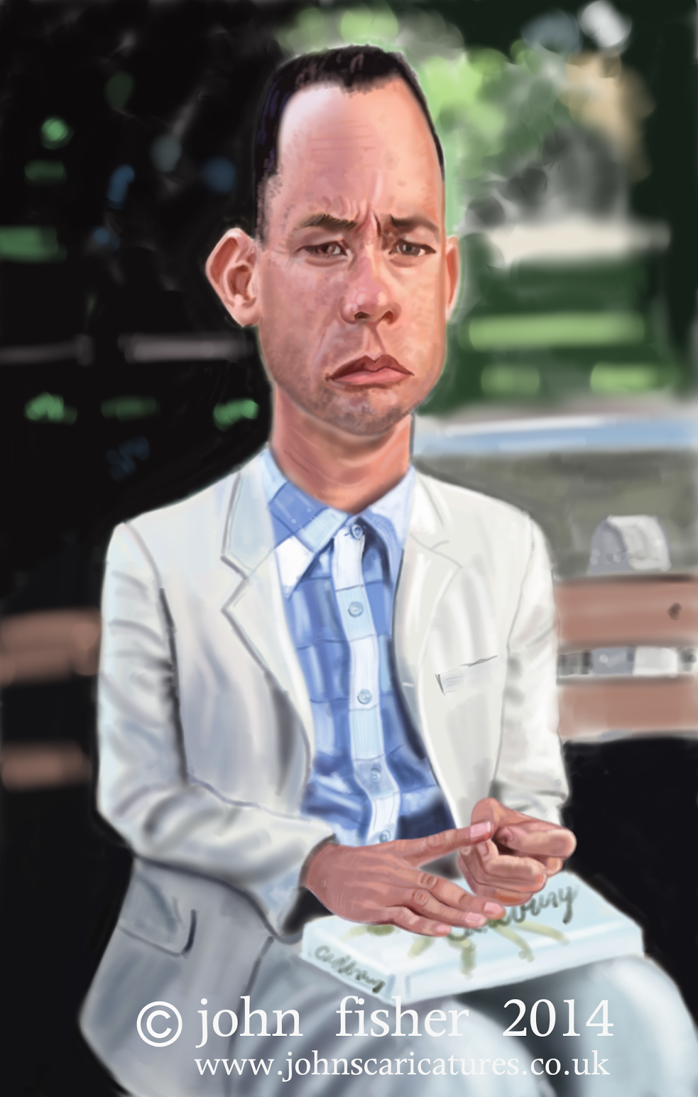 The Art of John Fisher: Forrest Gump....