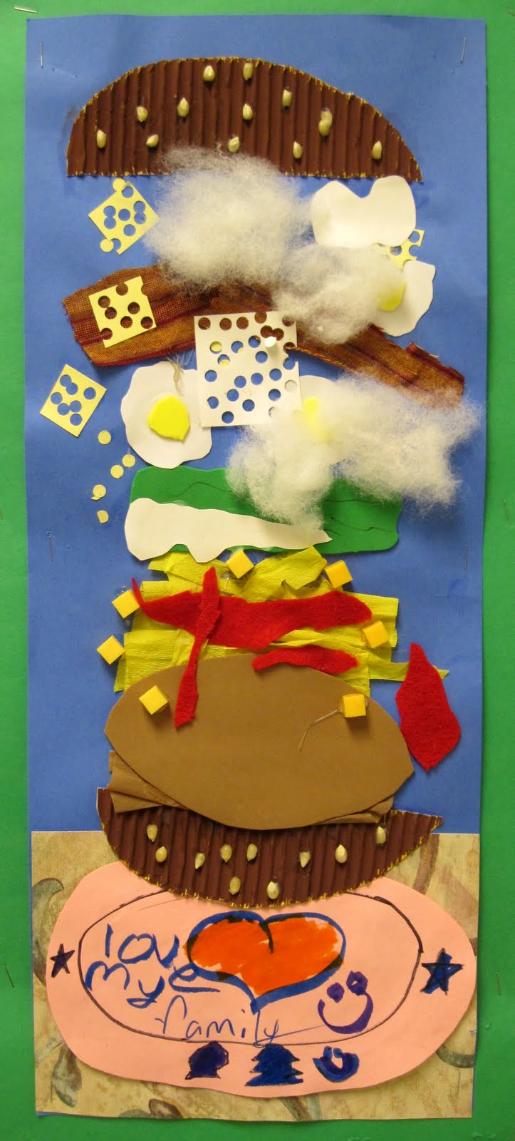 There's a Dragon in my Art Room: The Ultimate Texture Burger Sandwich