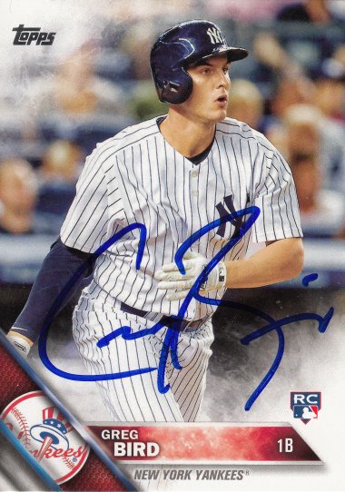 Daily Autograph: Greg Bird