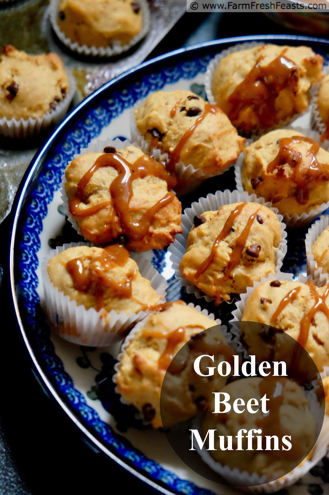 Farm Fresh Feasts: Golden Beet Muffins with Caramel and Chocolate # ...