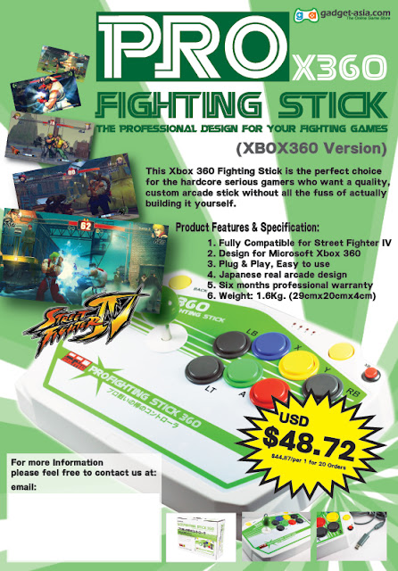 TOTO Workshop: Pro Fighting stick leaflet (Xbox 360, PlayStation 3 and ...