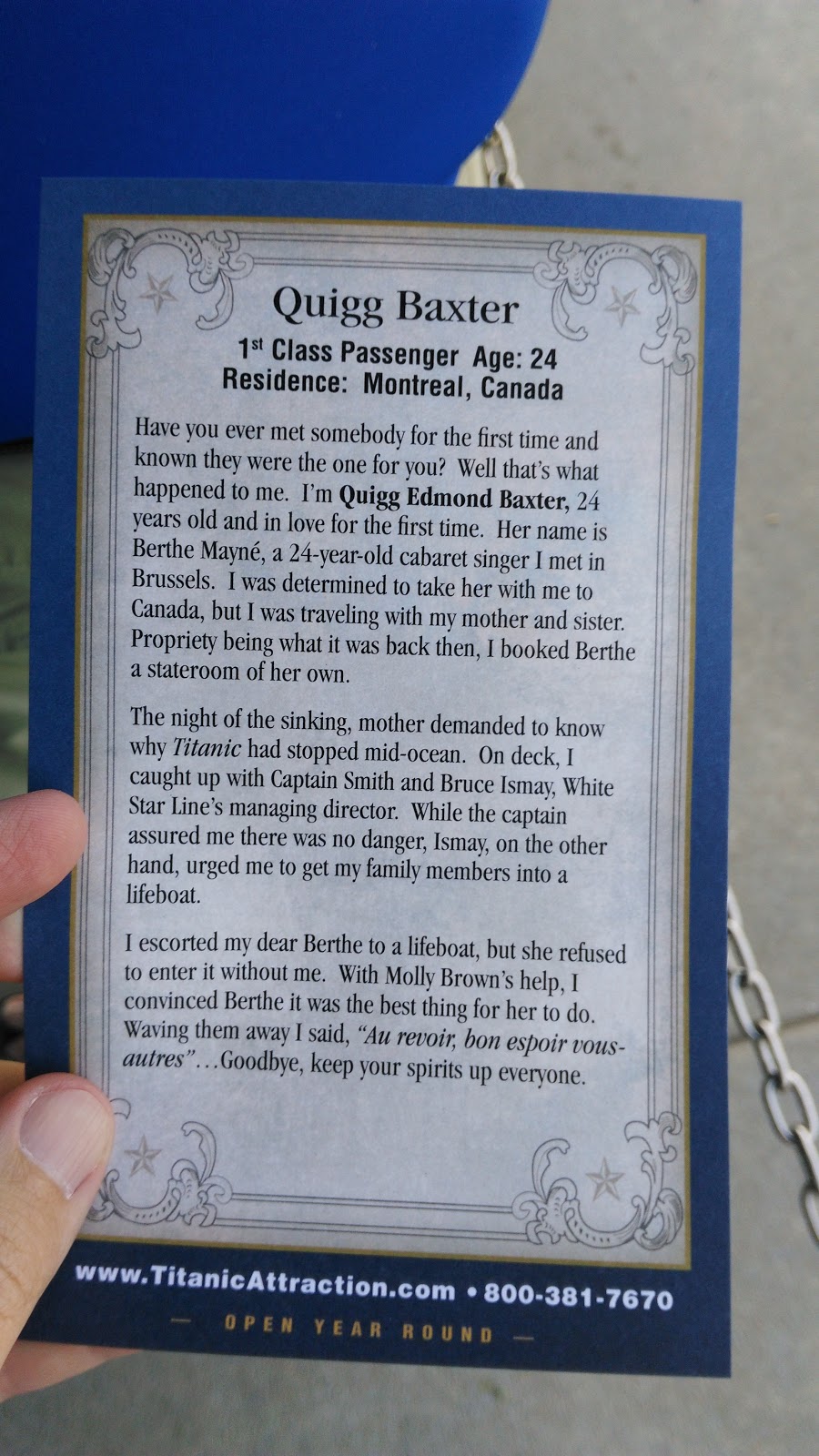 Musings: The Titanic Museum in Branson