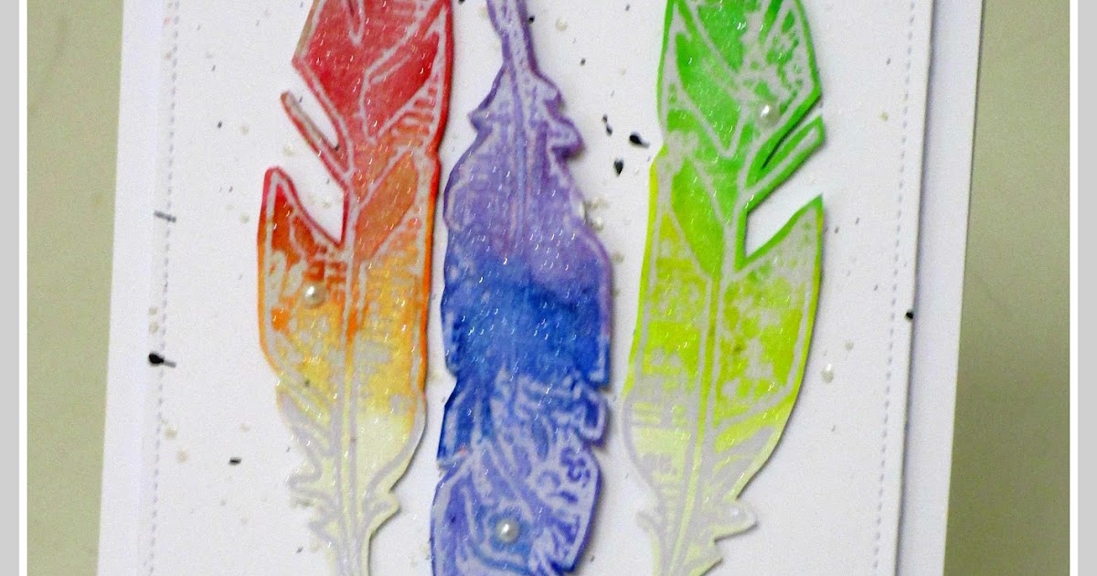 Little Bits of Craft: Hello to 'Rainbow' Feathers