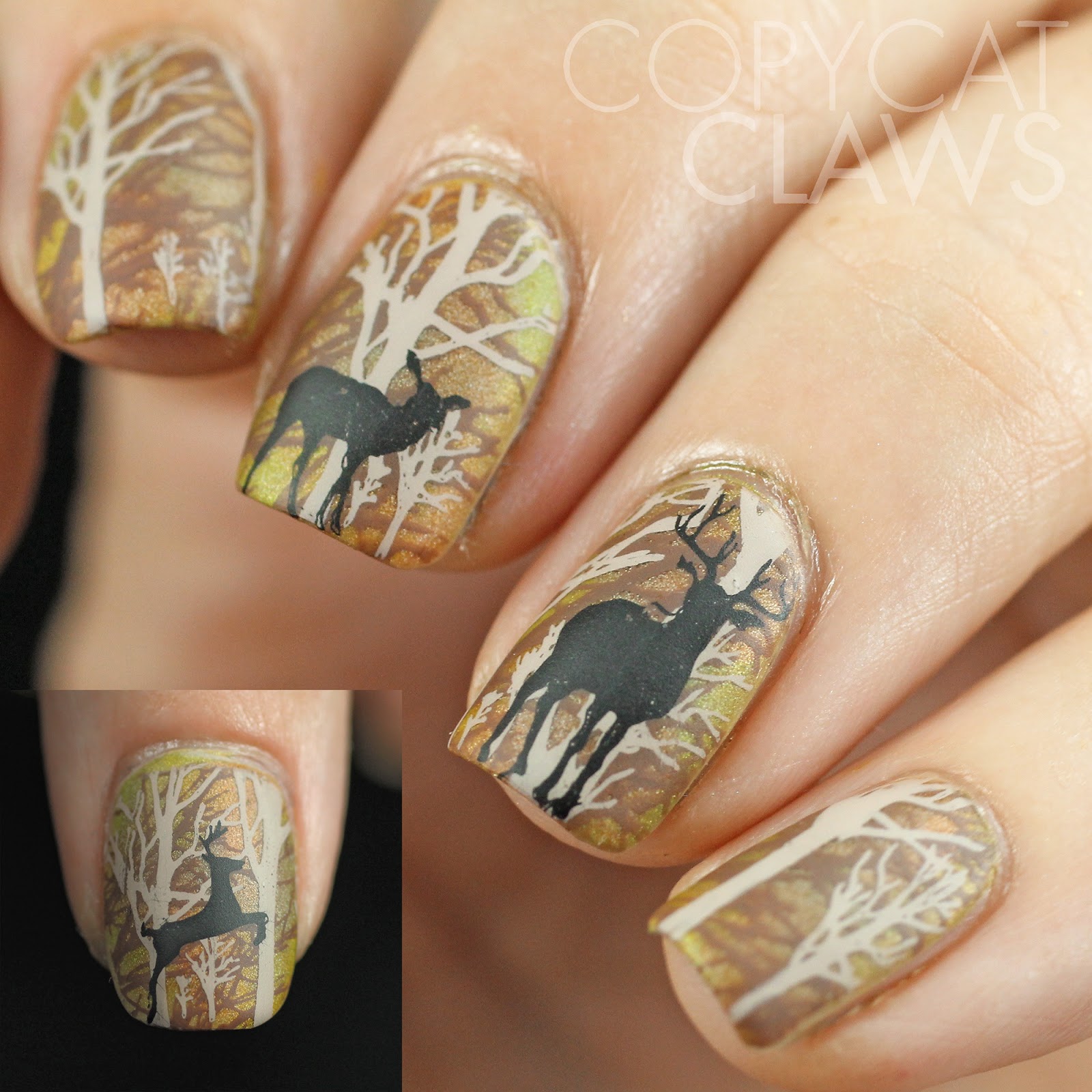 Copycat Claws: The Digit-al Dozen does Autumn – Day 2 Deer In The Woods