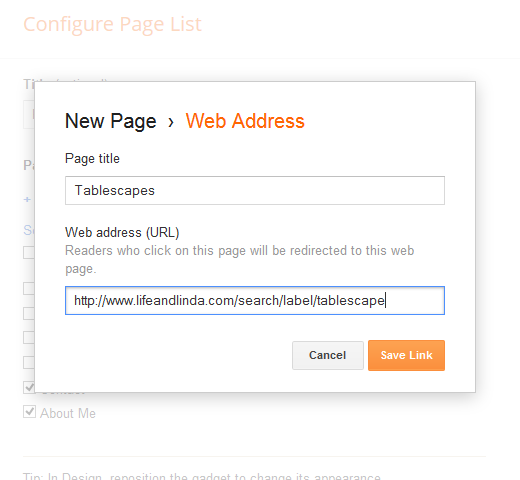 Link your Labels to your Navigation Menu | Life and Linda