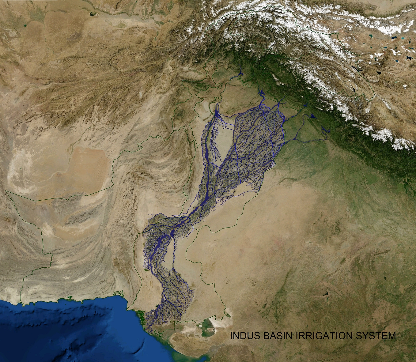 Inam's Water World: Another water map of Pakistan